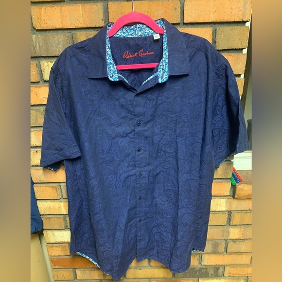Robert Graham | Shirts | Robert Graham Blue Paisley Mens Shirt | Poshmark